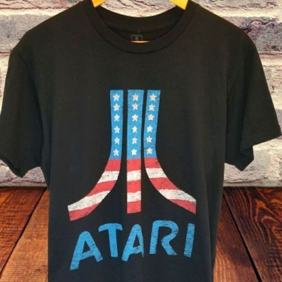 atari | Shirts | Atari Atari Logo With American Flag Print | Poshmark